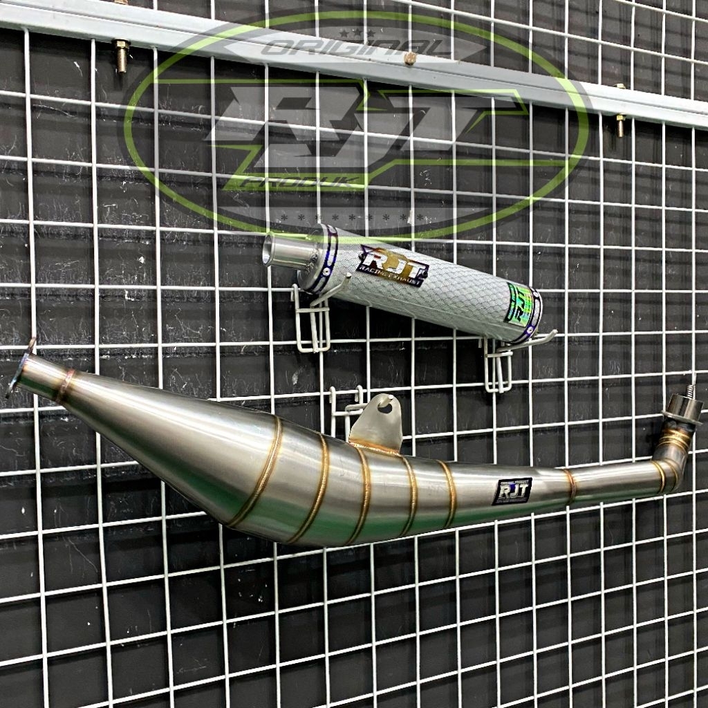 Satria Shark Exhaust Dolphin Standard Side Model Original RJT Carbon ...