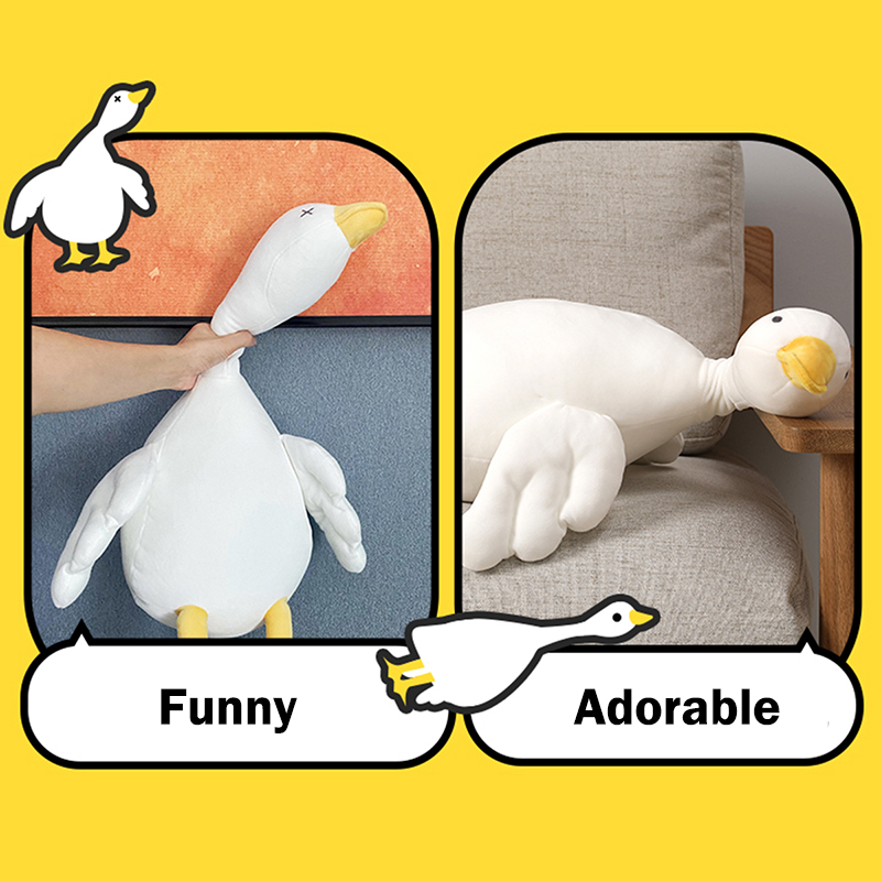 PUTIH Miniso Plush Doll Toy Goose Plush Doll Cute White Swan Plush Doll ...