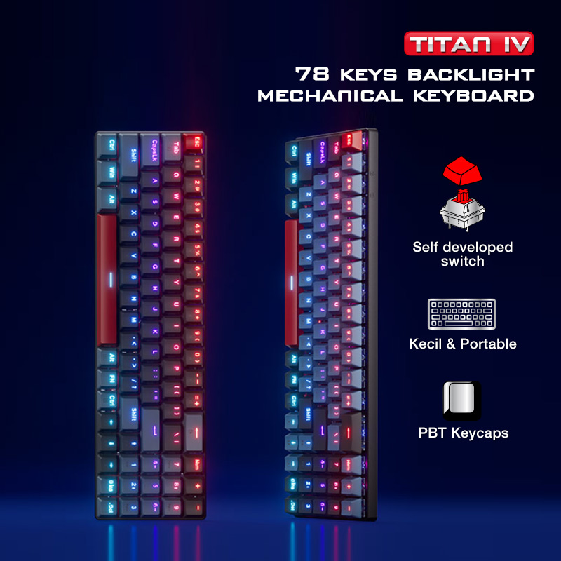 Gamen Titan IV Newest Self-Defense Blue Switch Gaming Mechanical ...