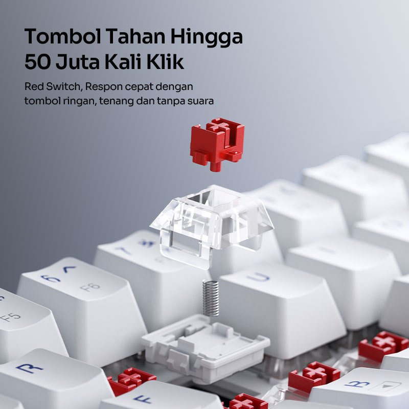 ROBOT WORKMATE IV Mechanical Wired Gaming Keyboard 63 Keys PBT Keycaps ...