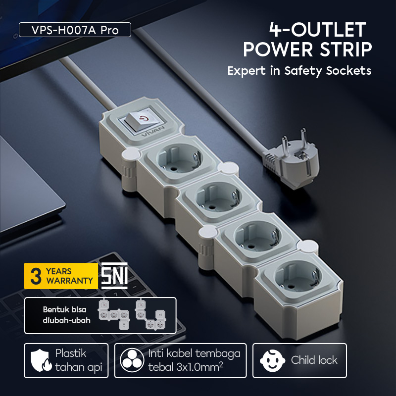 Vivan Safety Socket VPS-H PRO Series Switch Adapter Socket Electrical ...