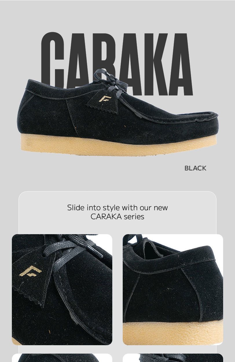 Footstep Footwear Men's Sneakers Caraka Black Original Shoes | Shopee ...