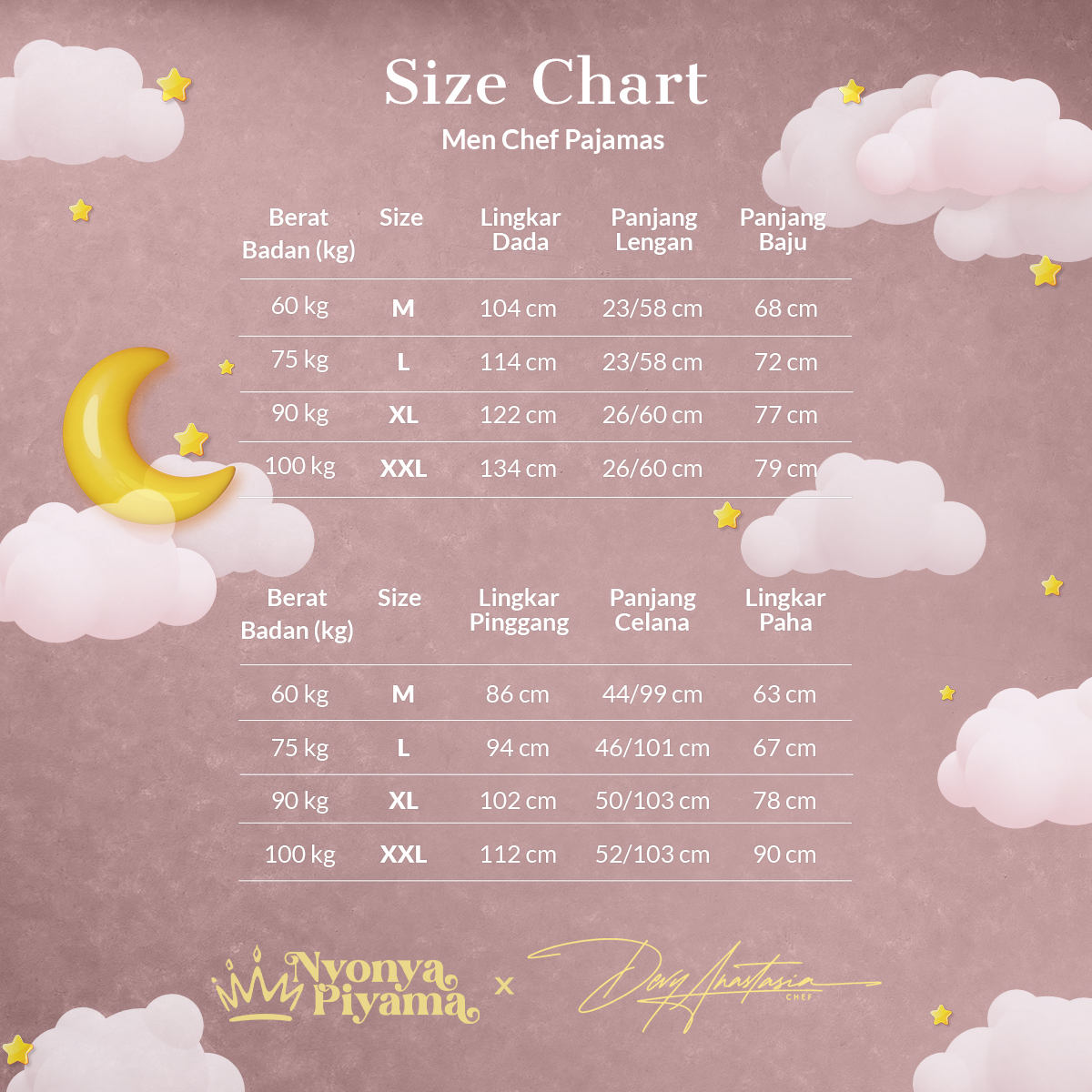 Chef Pajamas Mrs Pajamas X Devy Anastasia Couple Set Clothes ok ...