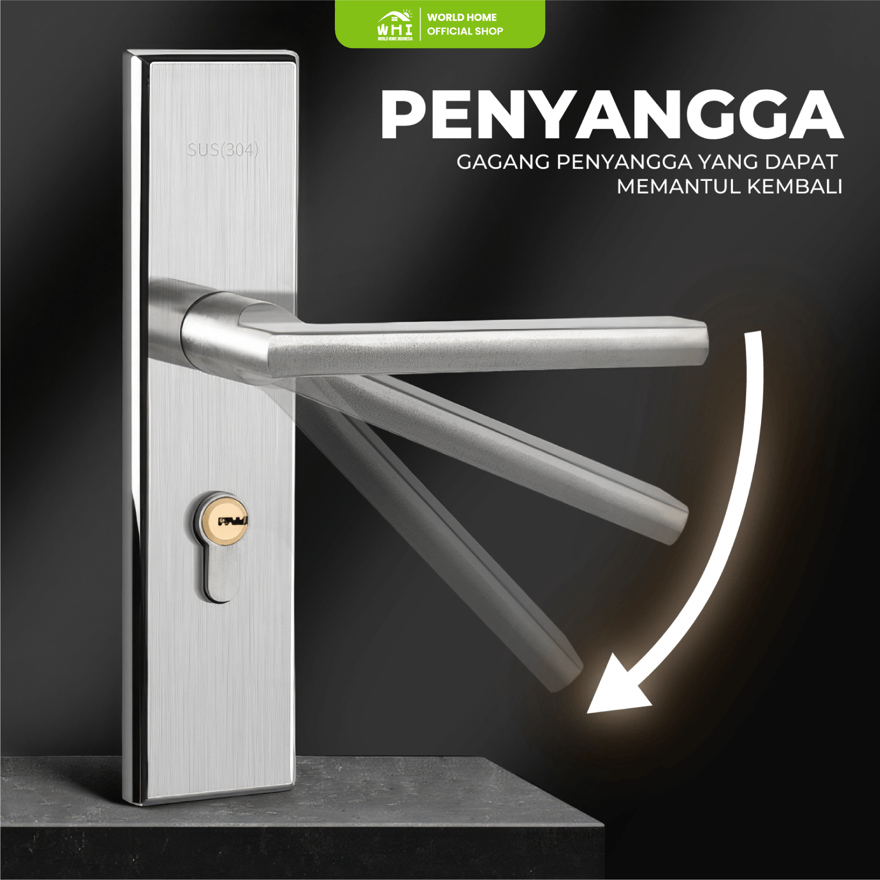 World Home Handle Set Cylinder Door Lock House Door Handle Full Handle ...