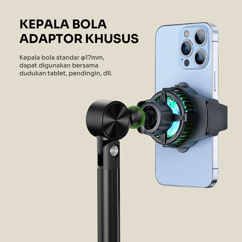 Robot Stand Phone Holder RT-US13 Rotatable 360 Aluminum for Livestream ...