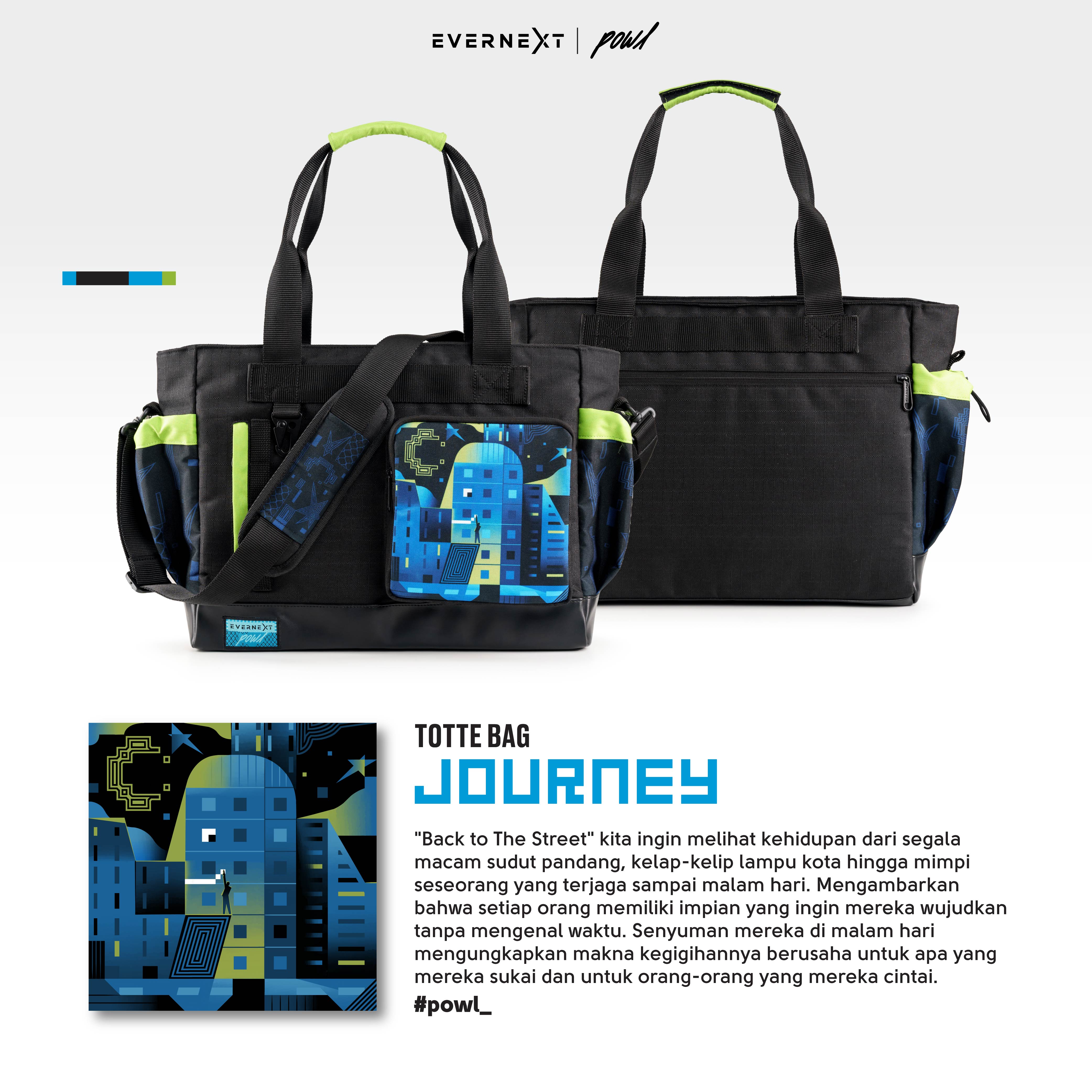 [Evernext X Powl] - Men's Totte Bag Journey Tote Bag Men's ...