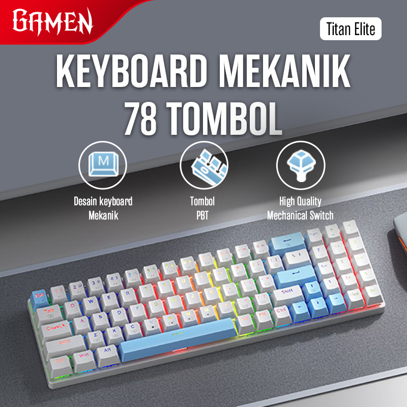 TOMBOL Gamen Titan Elite Mechanical Gaming Keyboard RGB 3 Pin Hot ...
