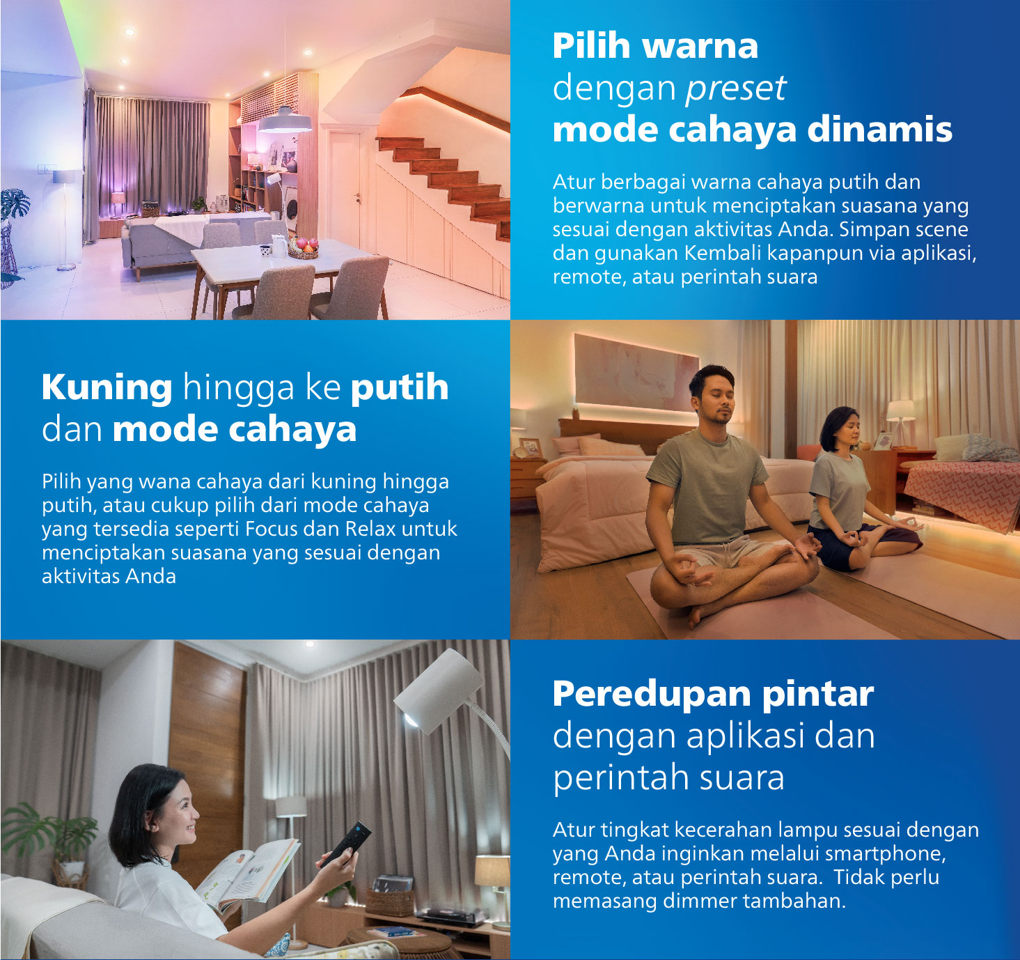 Philips Smart Wifi Portable Squire 8.5W LED TW & Color Night Light ...
