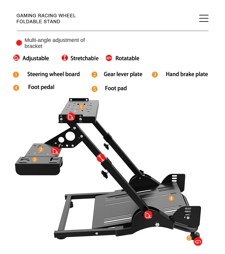 PXN A10 Steering Wheel Stand for Logitech Thrustmaster Fanatec PXN ETC ...