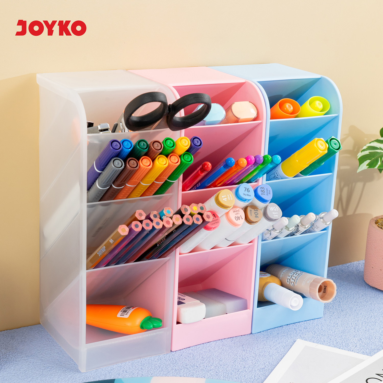JOYKO Desk Set Pen Holder Stationery Holder DS-70CO | Shopee Philippines
