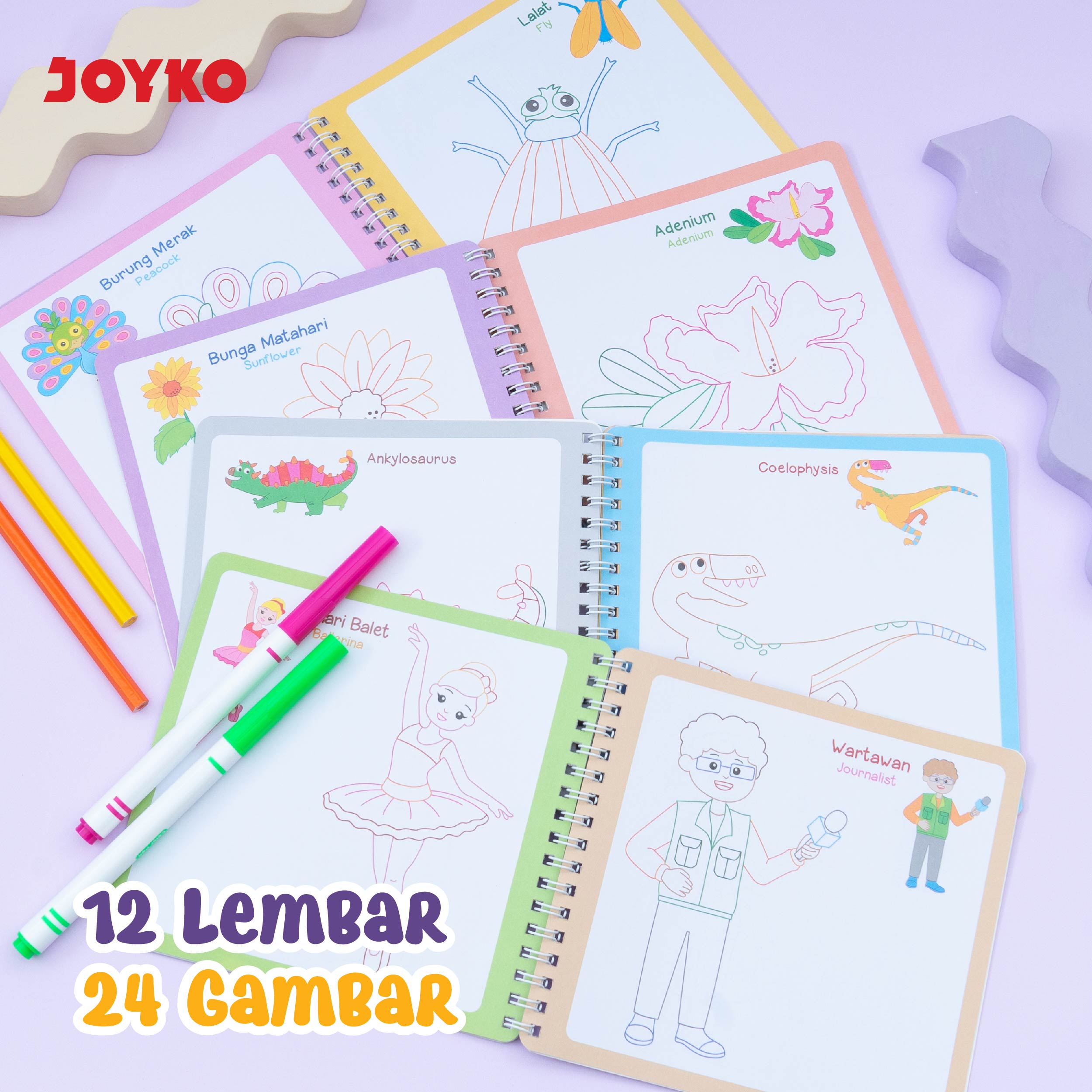 JOYKO Coloring Book Coloring Book CLBK-3505 | Shopee Philippines