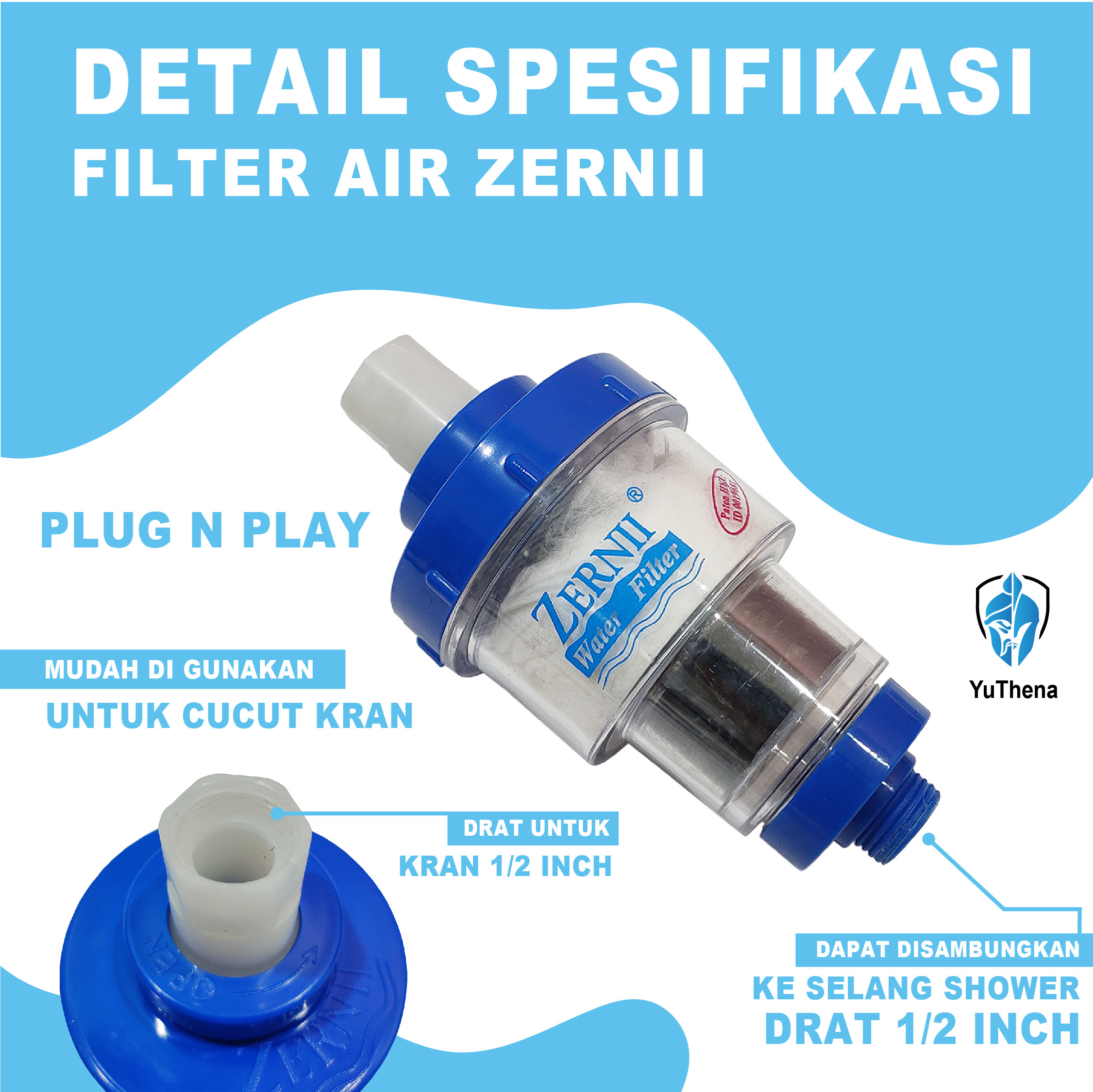 Yuthena - Zernii Water Filter Special for Zerni Showers, 6 Month Water ...