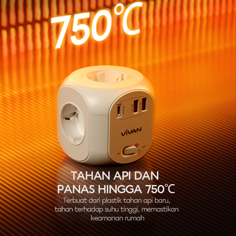 Vivan Safety Socket VPS-H008A | 7 in 1 Adapter Switch Electrical Plug ...