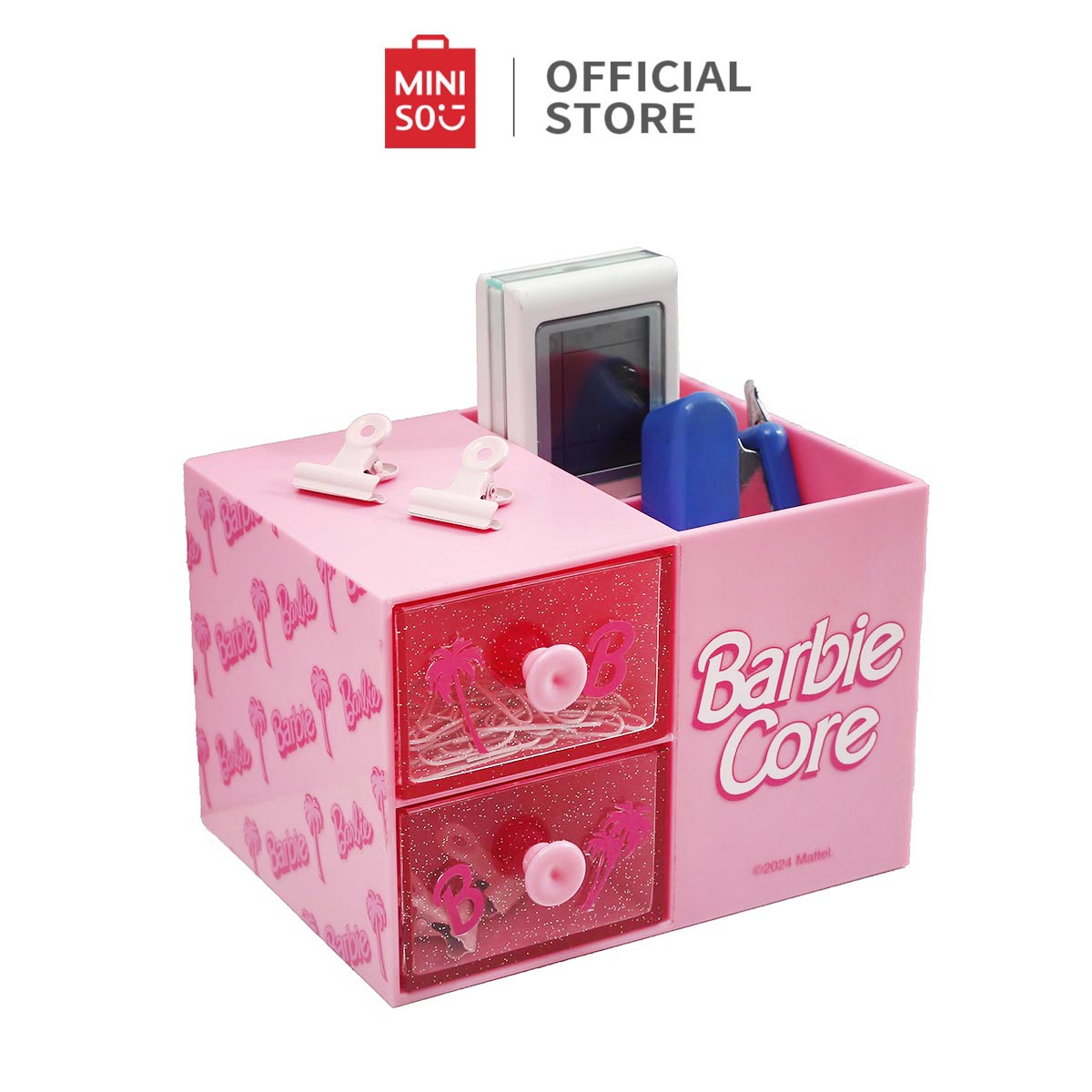 Miniso X Barbie Pink Collection Multi-Purpose Folding Basket Storage ...