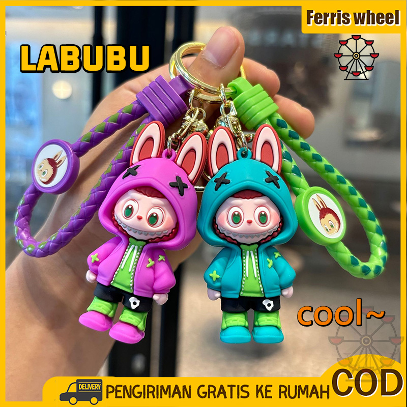 GANTUNGAN Ferris Wheel Labubu Keychain Labubu Cute Accessories Labubu ...
