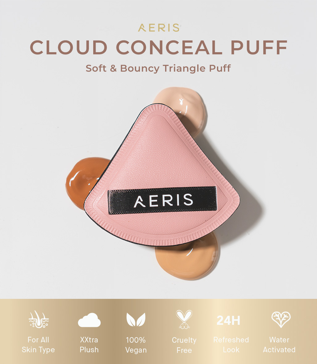 Aeris Beauté Cloud Conceal Puff | Multifunctional Thick Triangle Cute ...