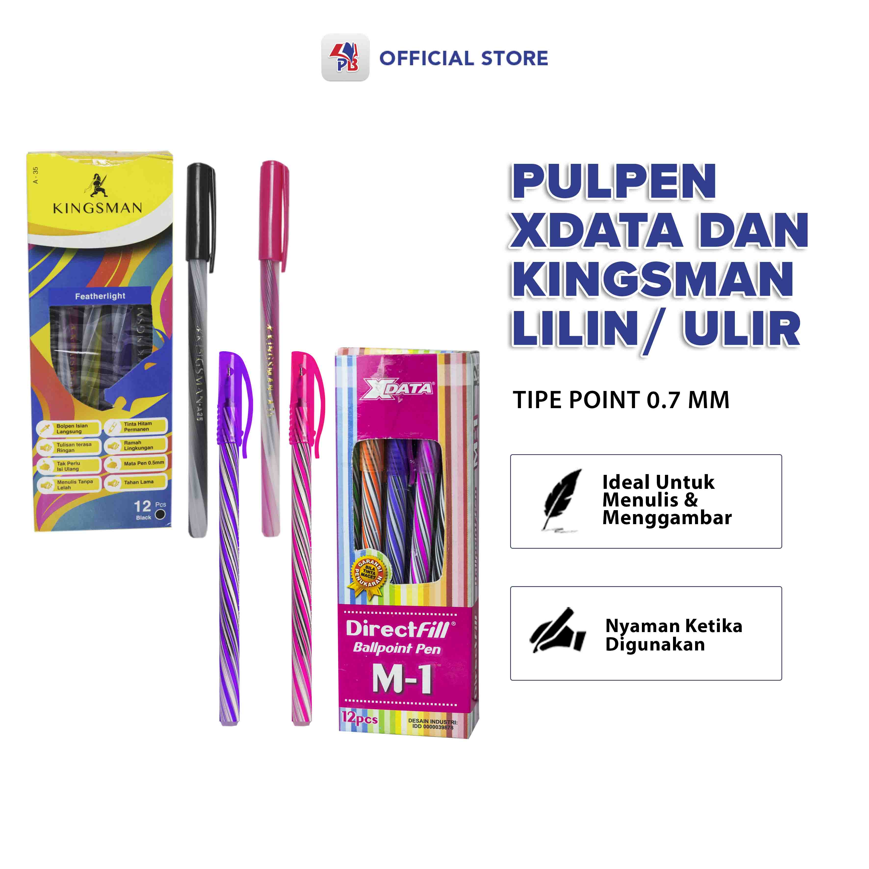 LILIN Small Kingsman and XData Spiral Screw Wax Pens Transparent ...