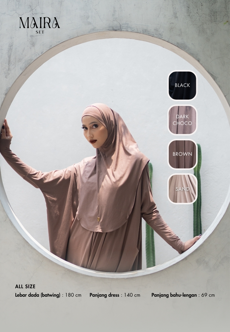 One Set Maira - Abaya One Set by Tubita | Shopee Philippines