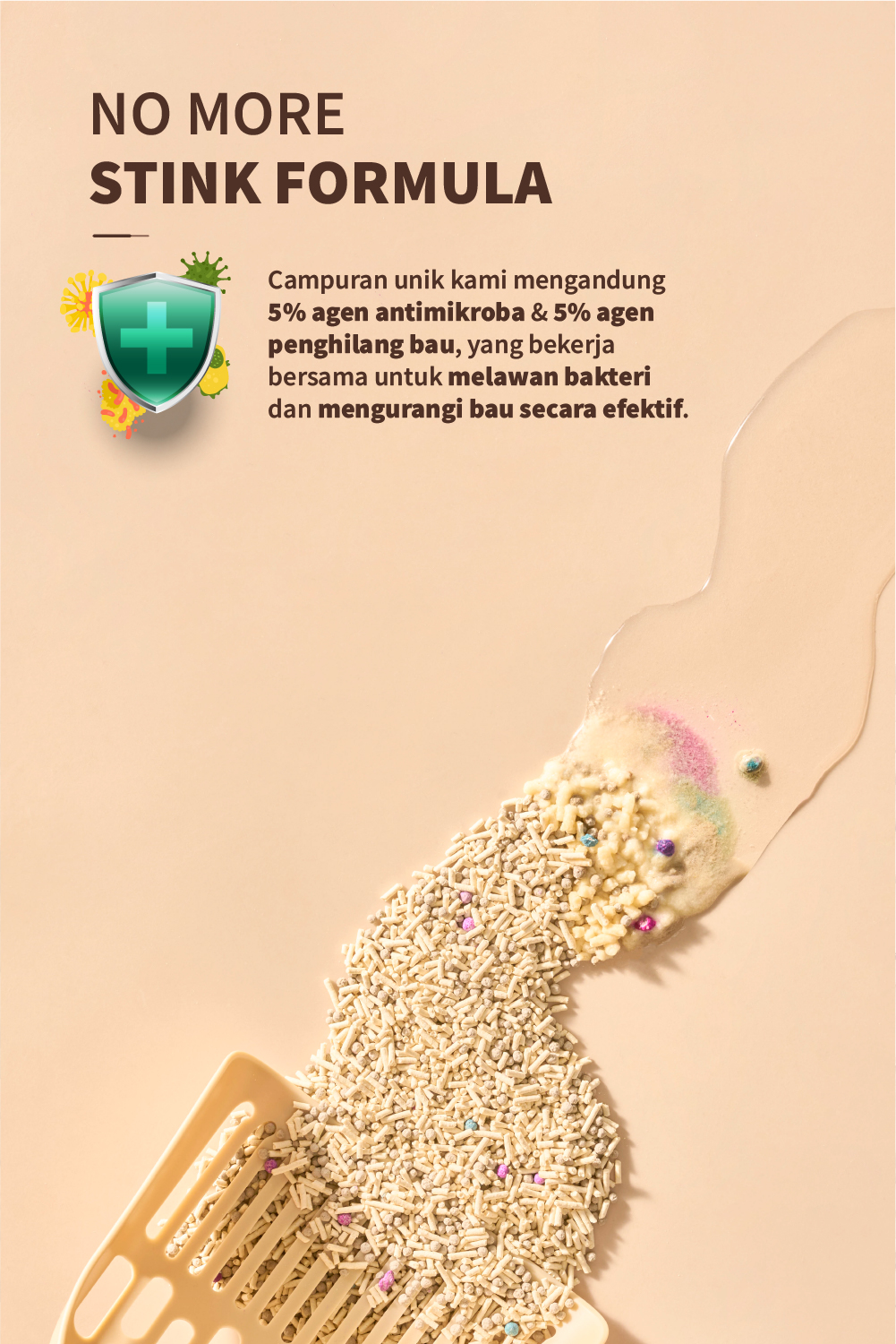 Woo Mix Tofu Bentonite Flushable Milk Tea Cat Litter Low Dust Cat ...