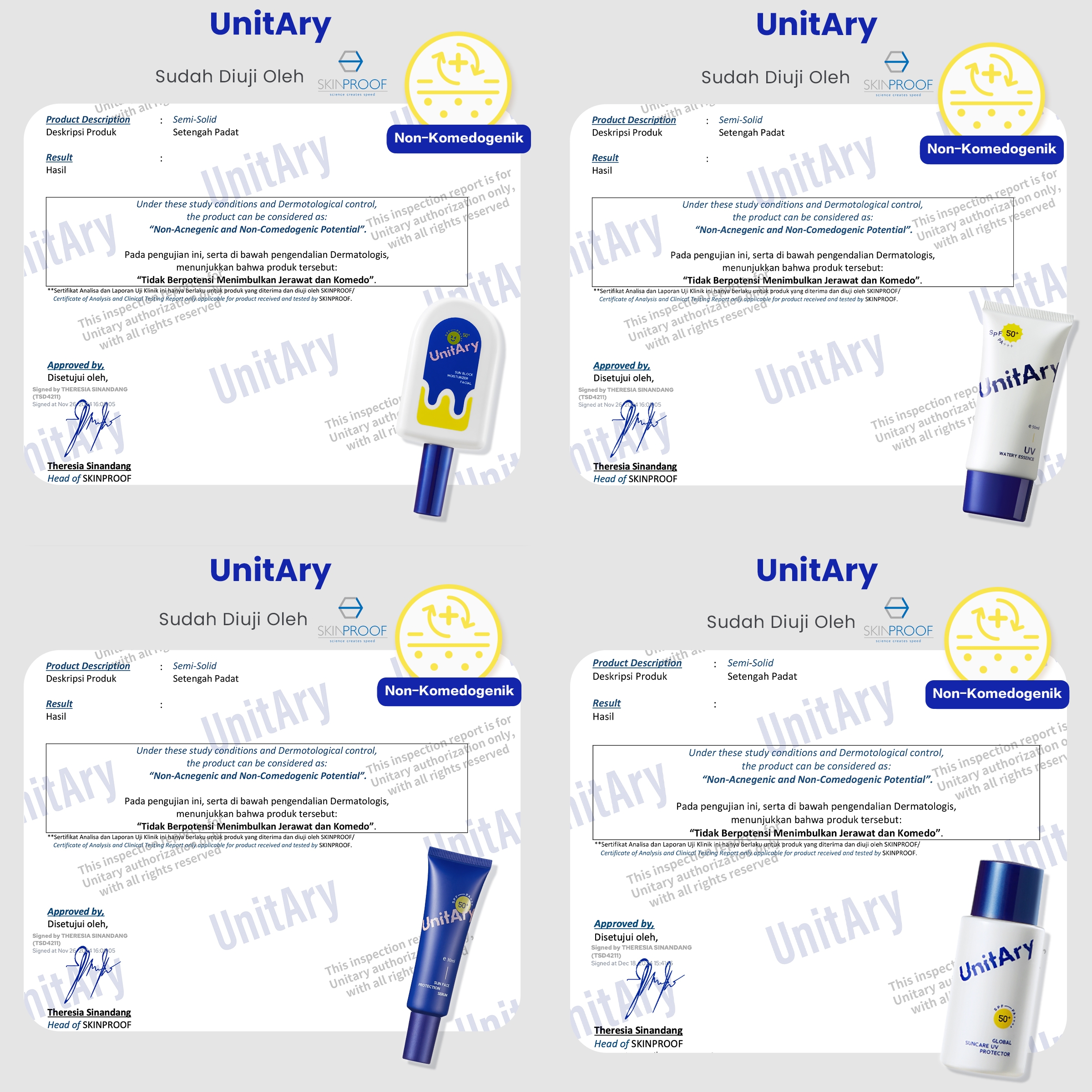 [IN VIVO & Non COMEDOGENIC TESTED] Unity Watery Oil Control Sunscreen ...