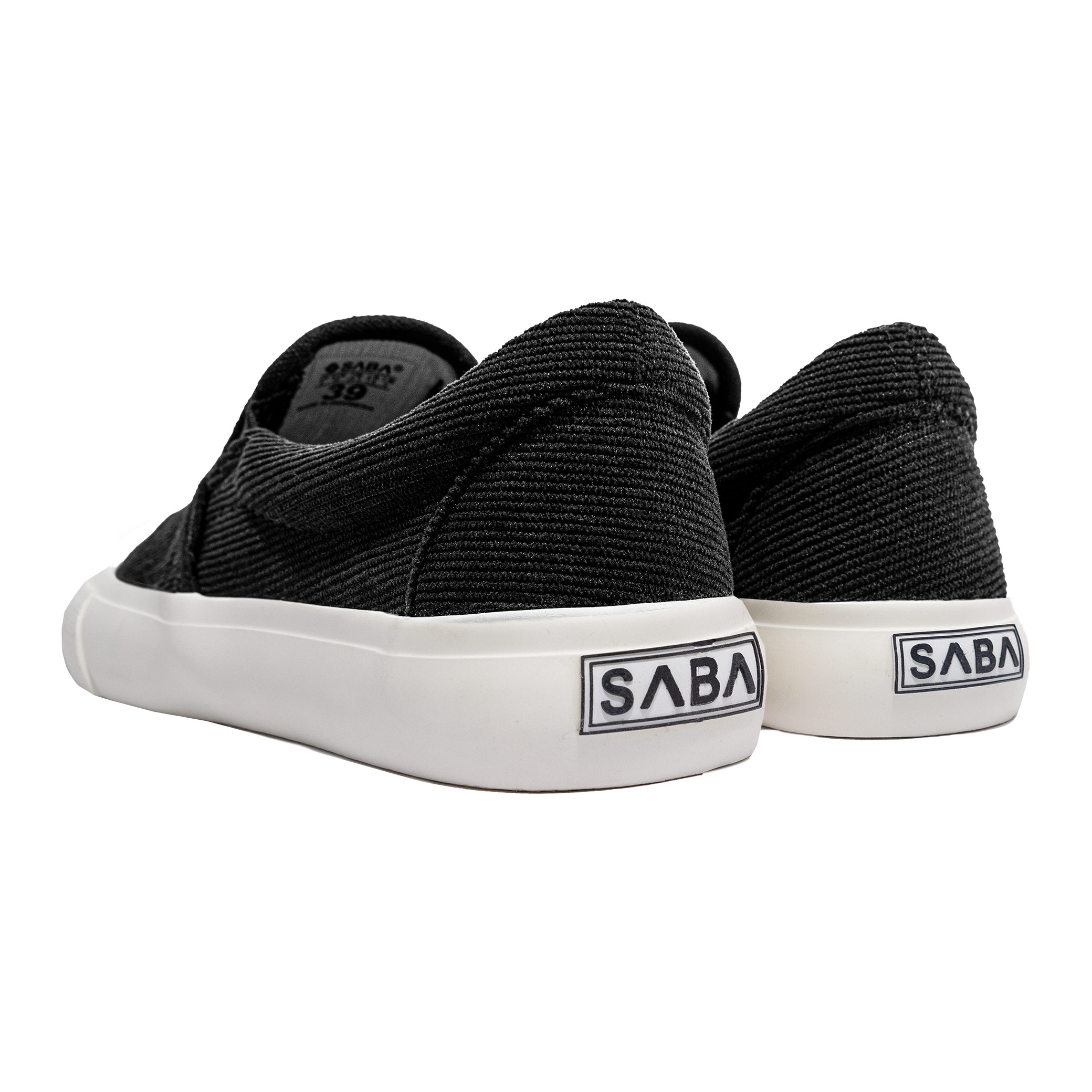 SABA Corduroy Slip On Black White - Men's and Women's Casual Sneakers ...