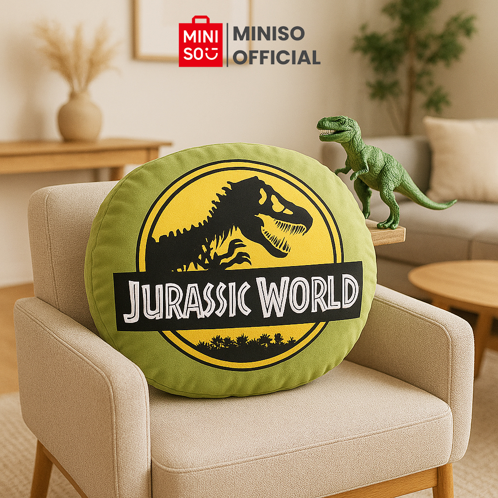 MINISO x Jurassic World Collection 16in. Round Pillow Cute Comfortable ...