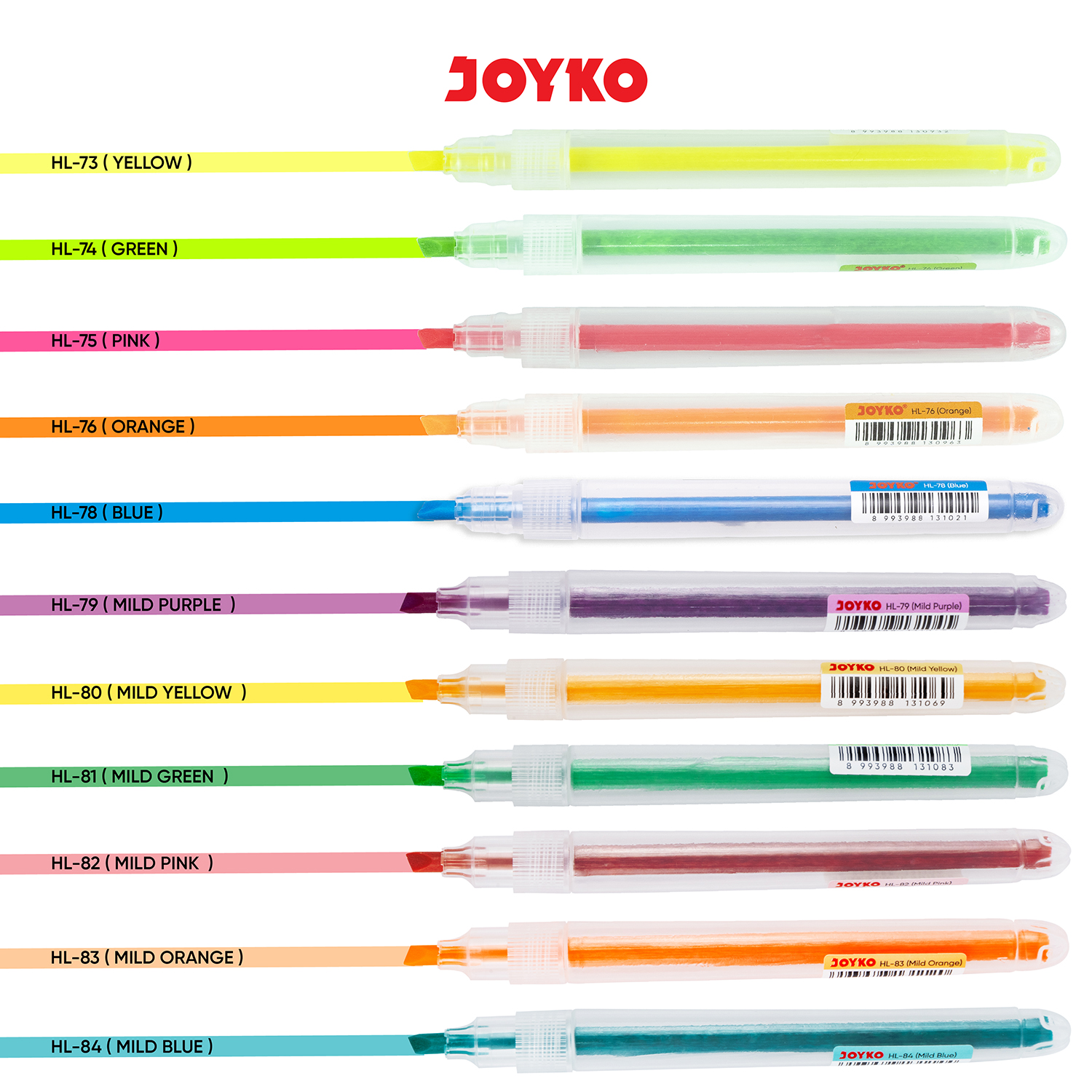 JOYKO Colored Marker Highlighter HL-73 ~ 84 | Shopee Philippines