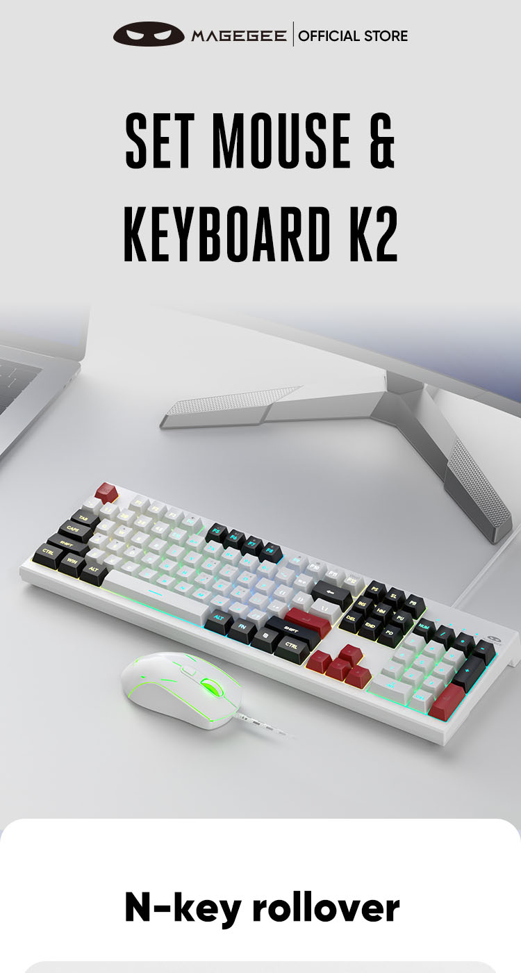 Magegee Gaming Keyboard Wired RGB Lights K2 | Shopee Philippines