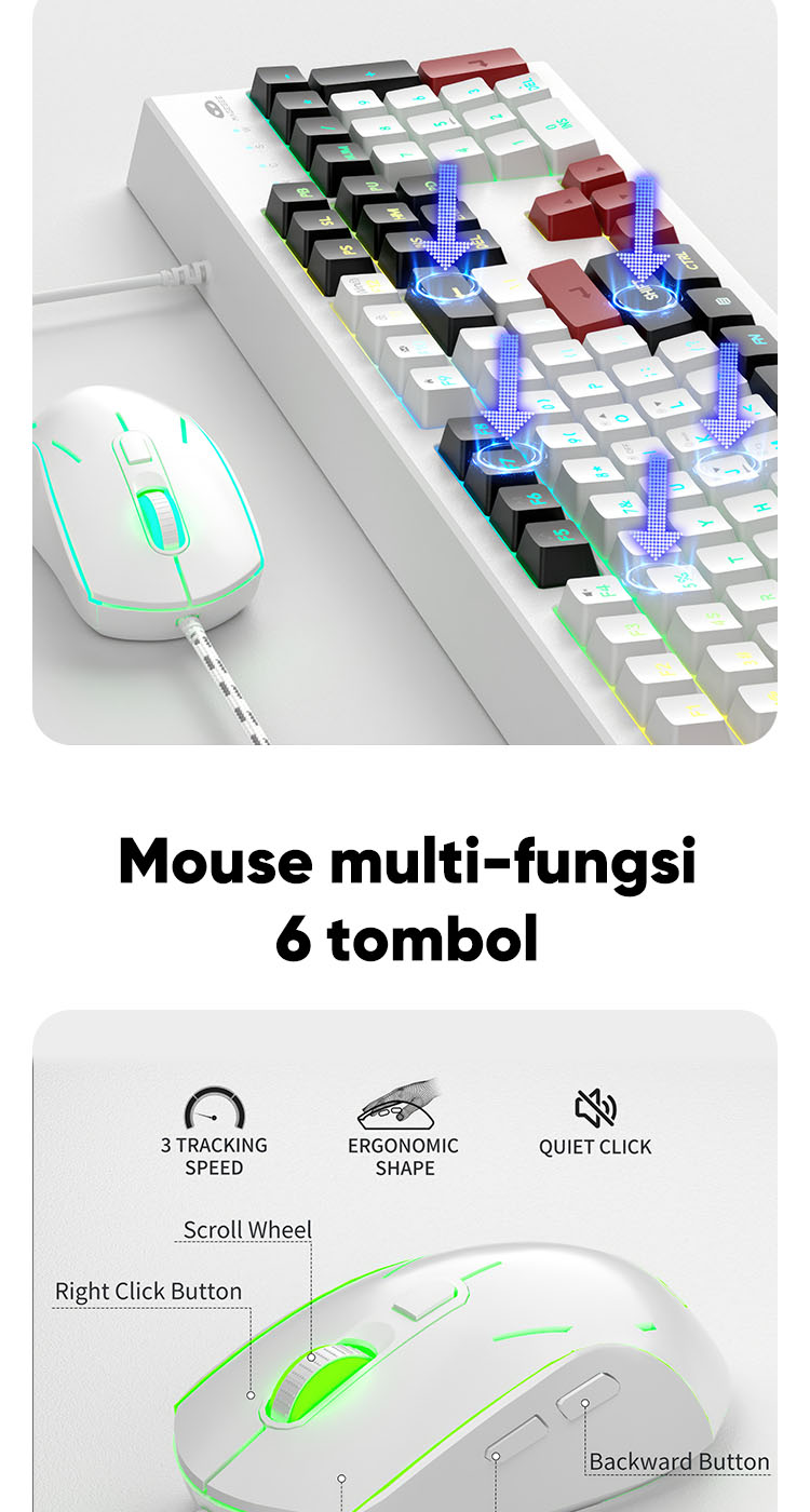 Magegee Wired Gaming Keyboard RGB Lights K2 | Shopee Philippines