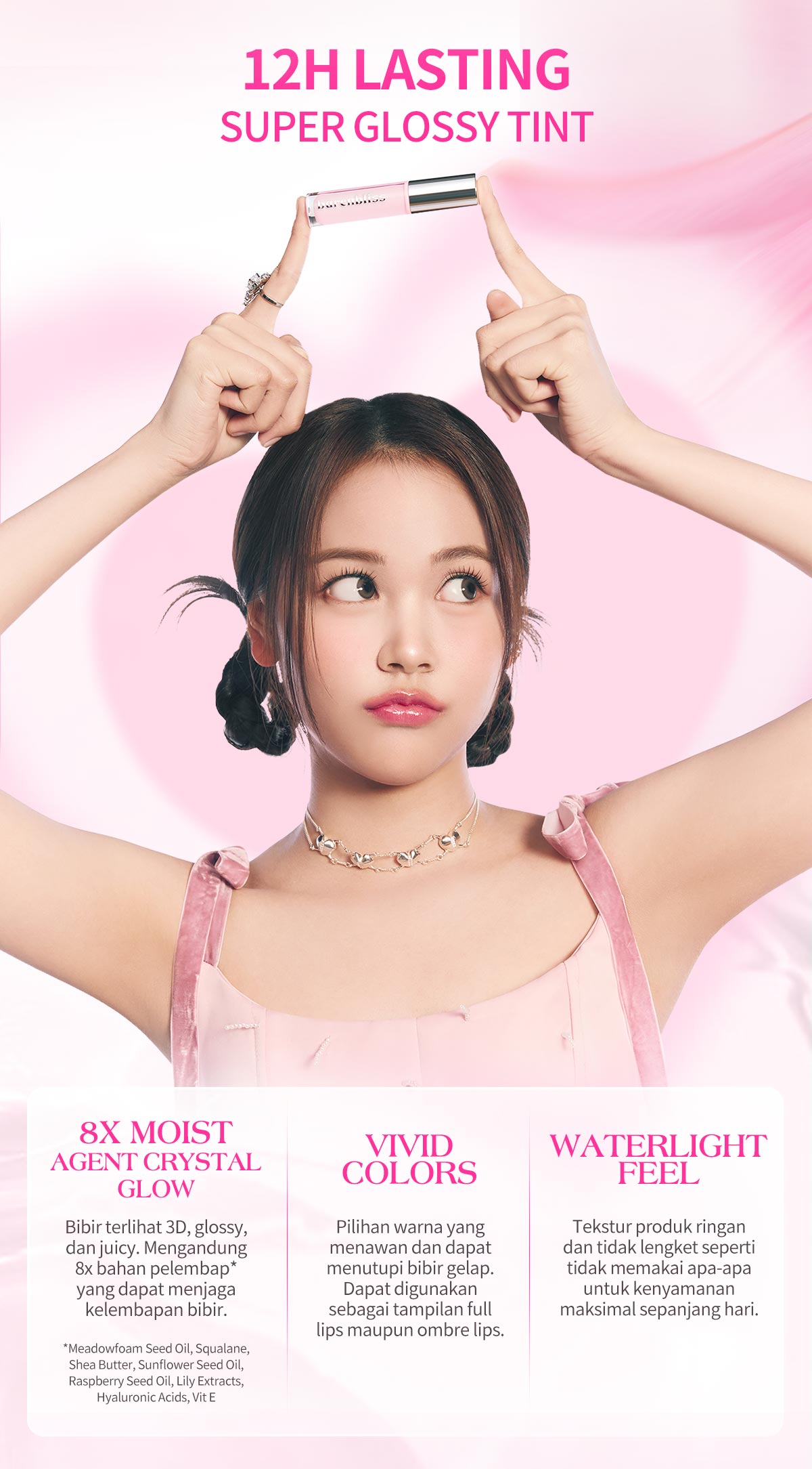 [BEST SELLING] BNB barenbliss Lily Makes Luminous Glow Tint Lip tint moisturizes shiny naturally ...