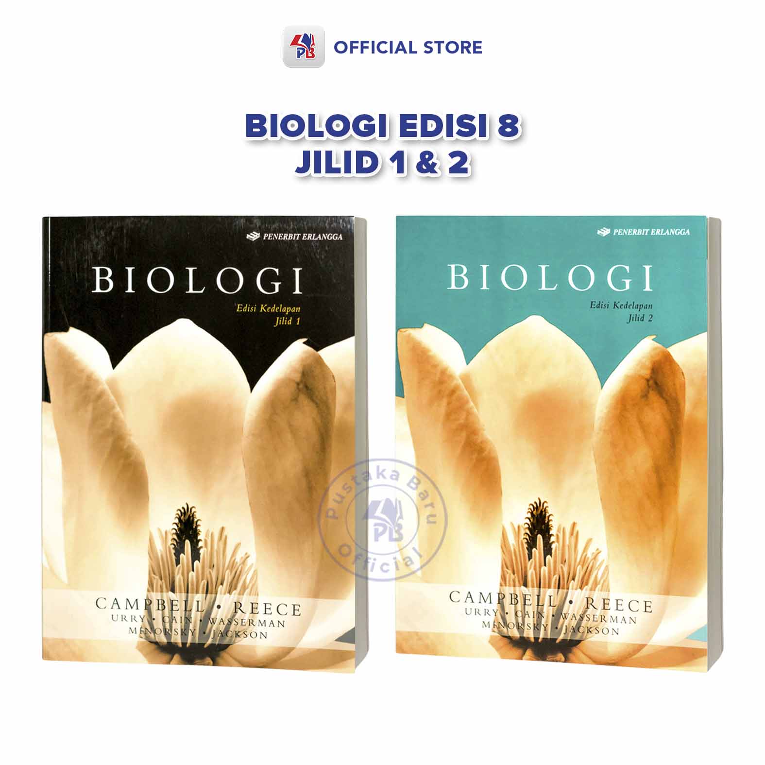 Biology Book Volumes 1 and 2, 8th Edition – Campbell / ERLANGGA - ELG ...