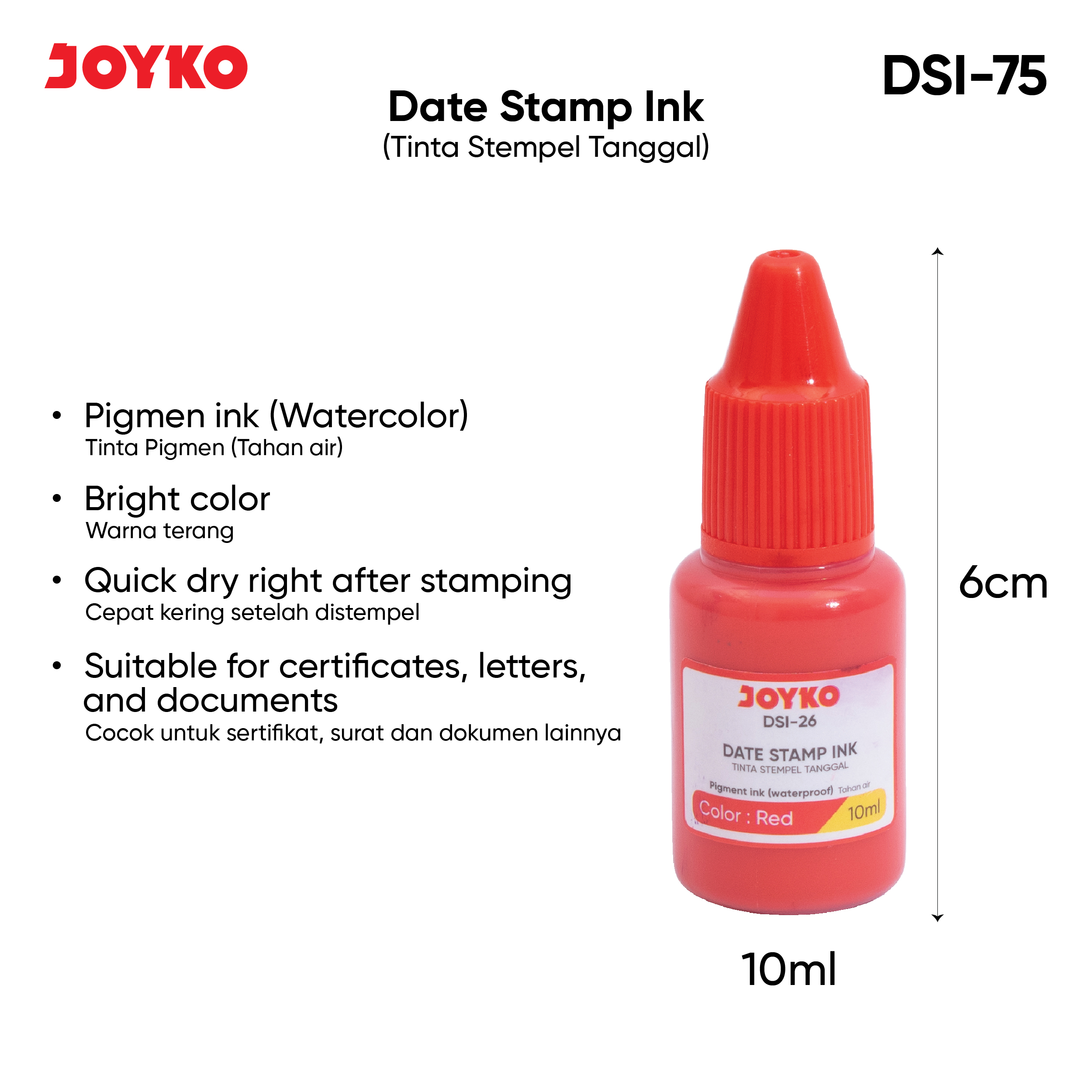 JOYKO Date Stamp S-75 Self Inking Date Stamp | Shopee Philippines