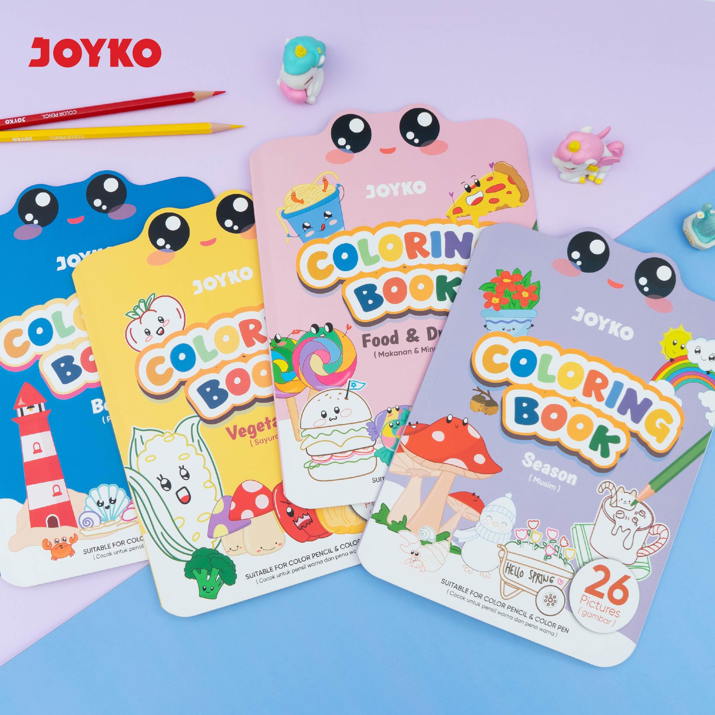 JOYKO Coloring Book 1 Pack CLBK-3504 Contents 12 Pcs | Shopee Philippines
