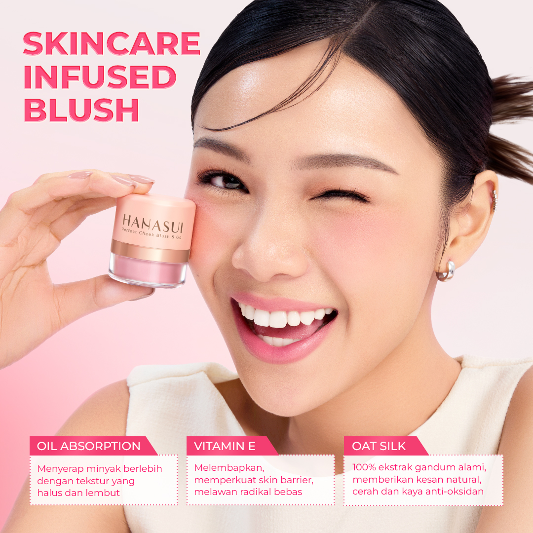Hanasui Perfect Cheek Blush & Go Powder - Blush On Powder Radiant ...