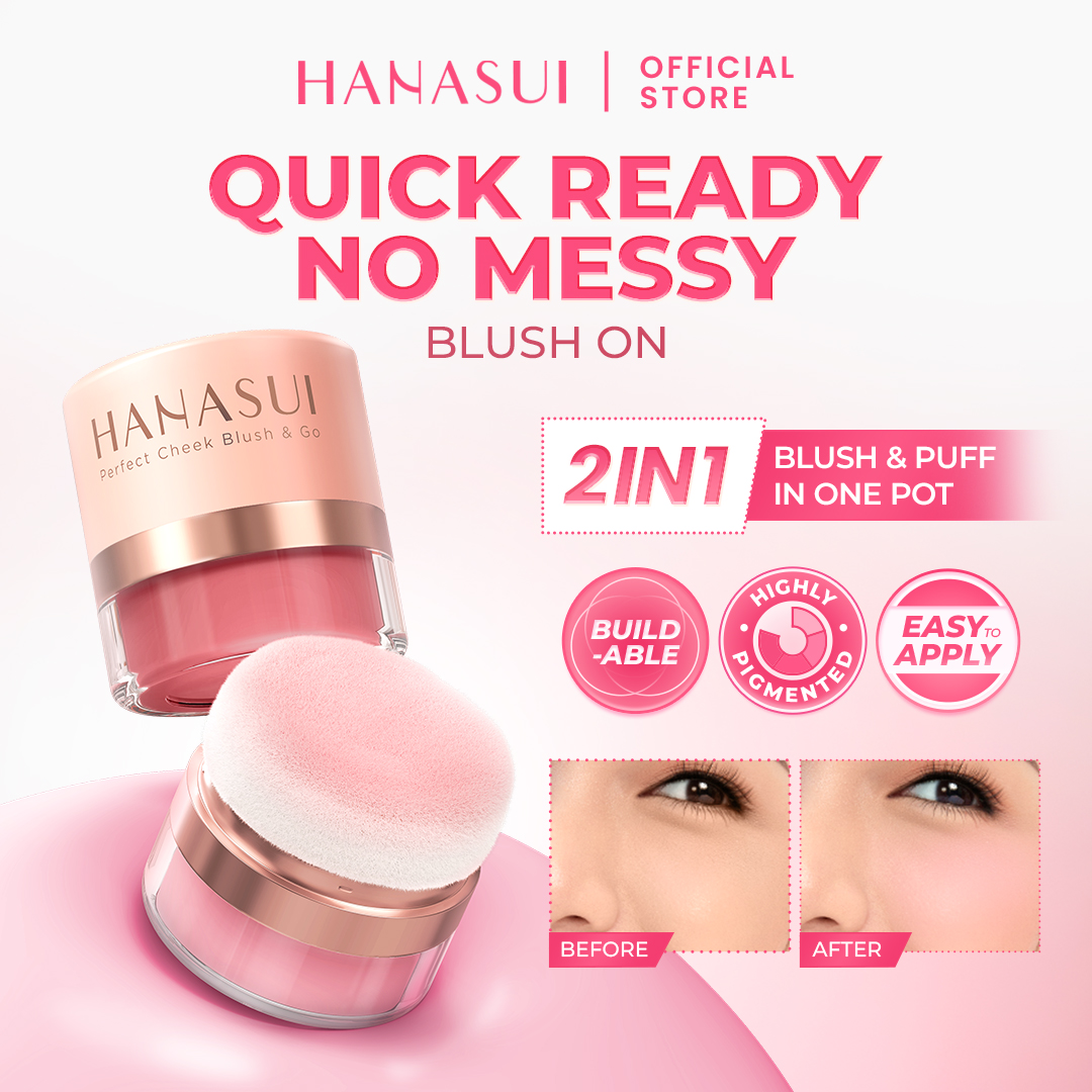 Hanasui Perfect Cheek Blush & Go Powder - Blush On Powder Radiant ...