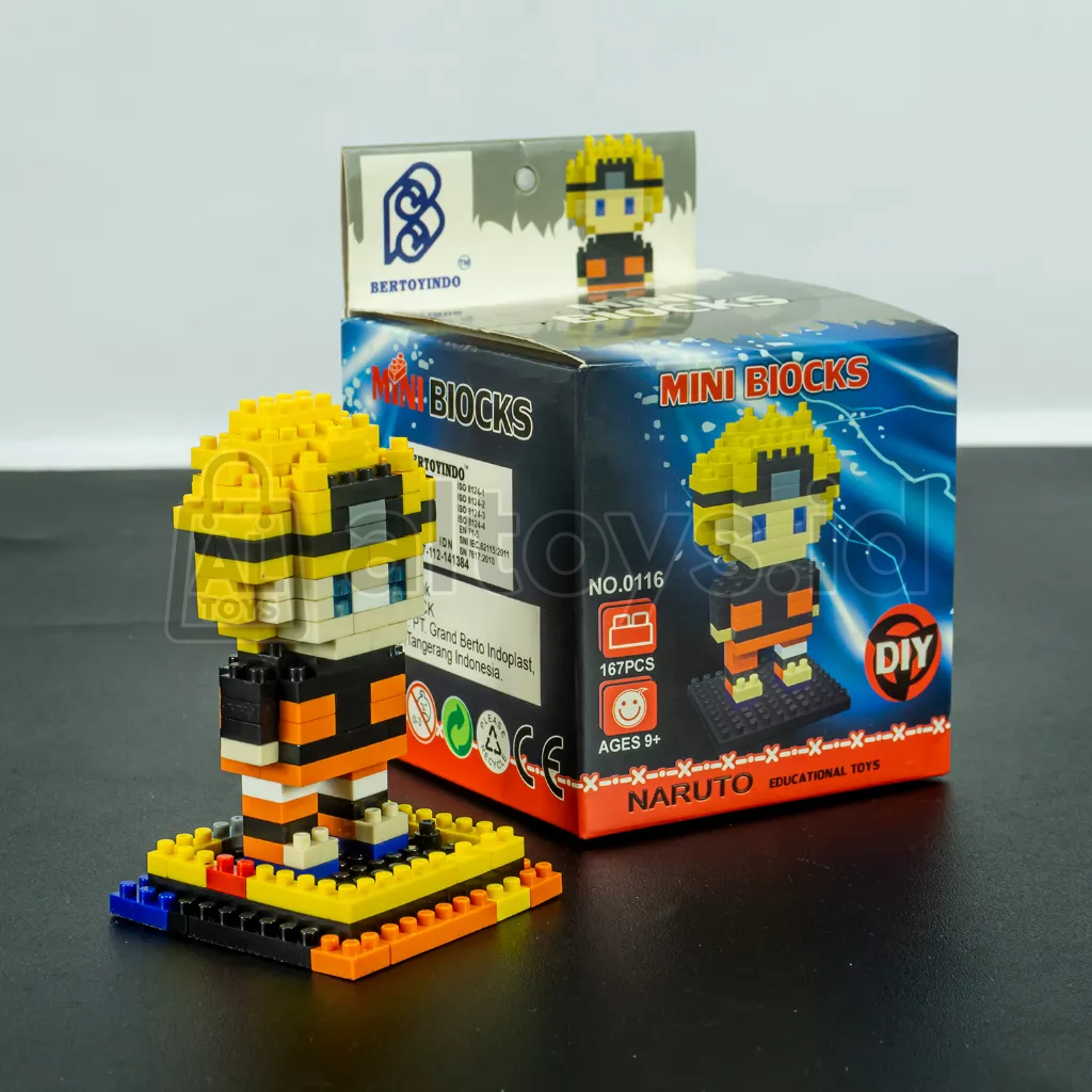 Super Hero Uzumaki Naruto Character Mini Brick Blocks Toys Stacking ...