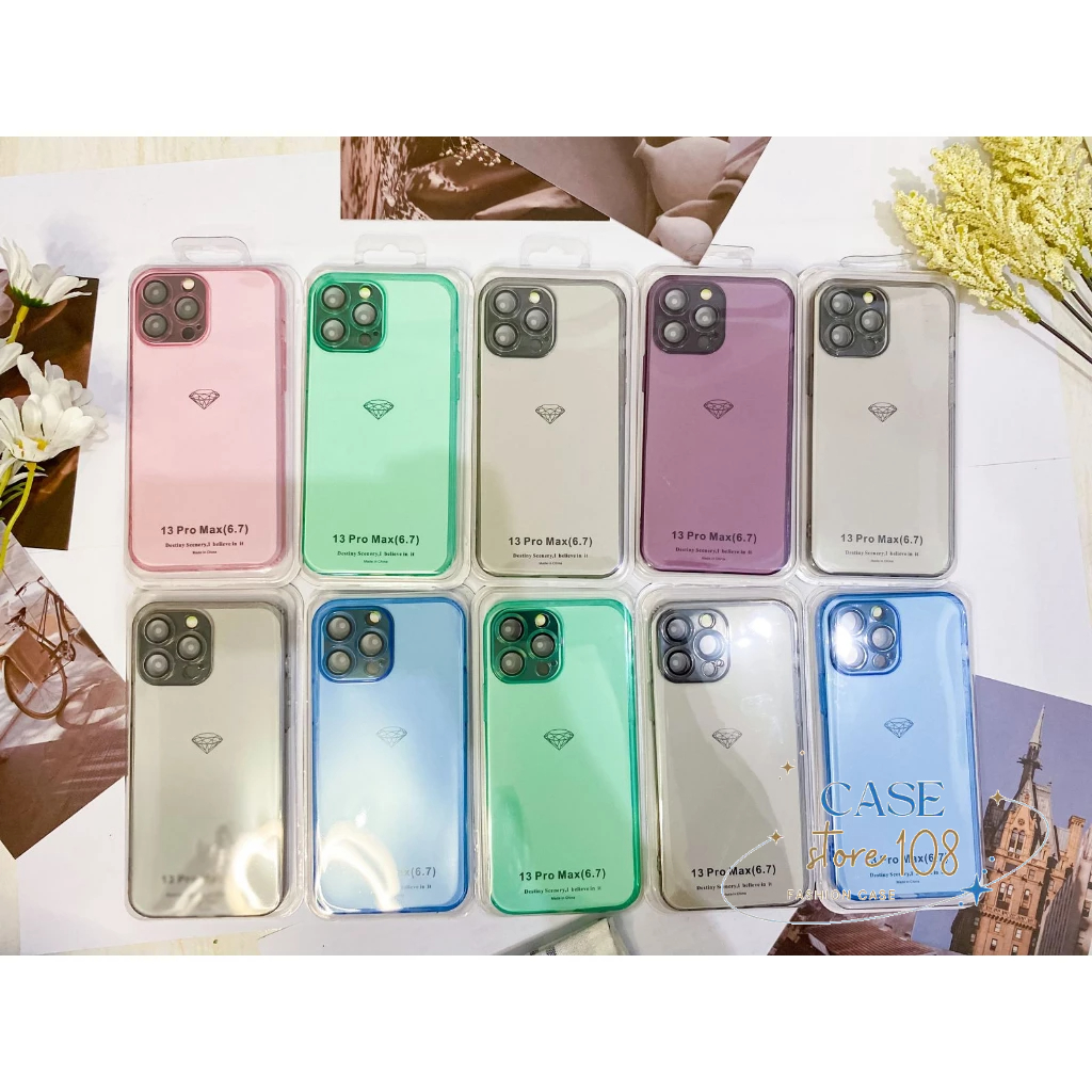 Softcase Diamond+Camera Lens For Ip 11 11Pro 11Promax 12 12Pro 12Promax ...