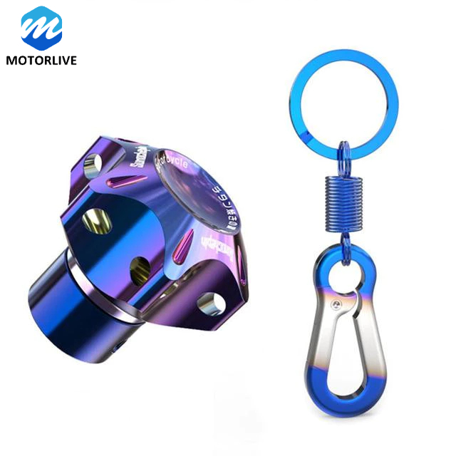 Titanium Motorcycle Key Head Cover CNC Modified DIY Key Motorcycle Head ...