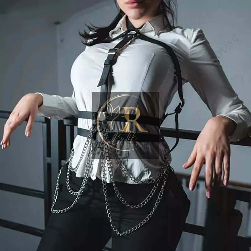BUTIK_RINDU (GLADIS) Body belt harness harajuku NECKLACE Helloween ...