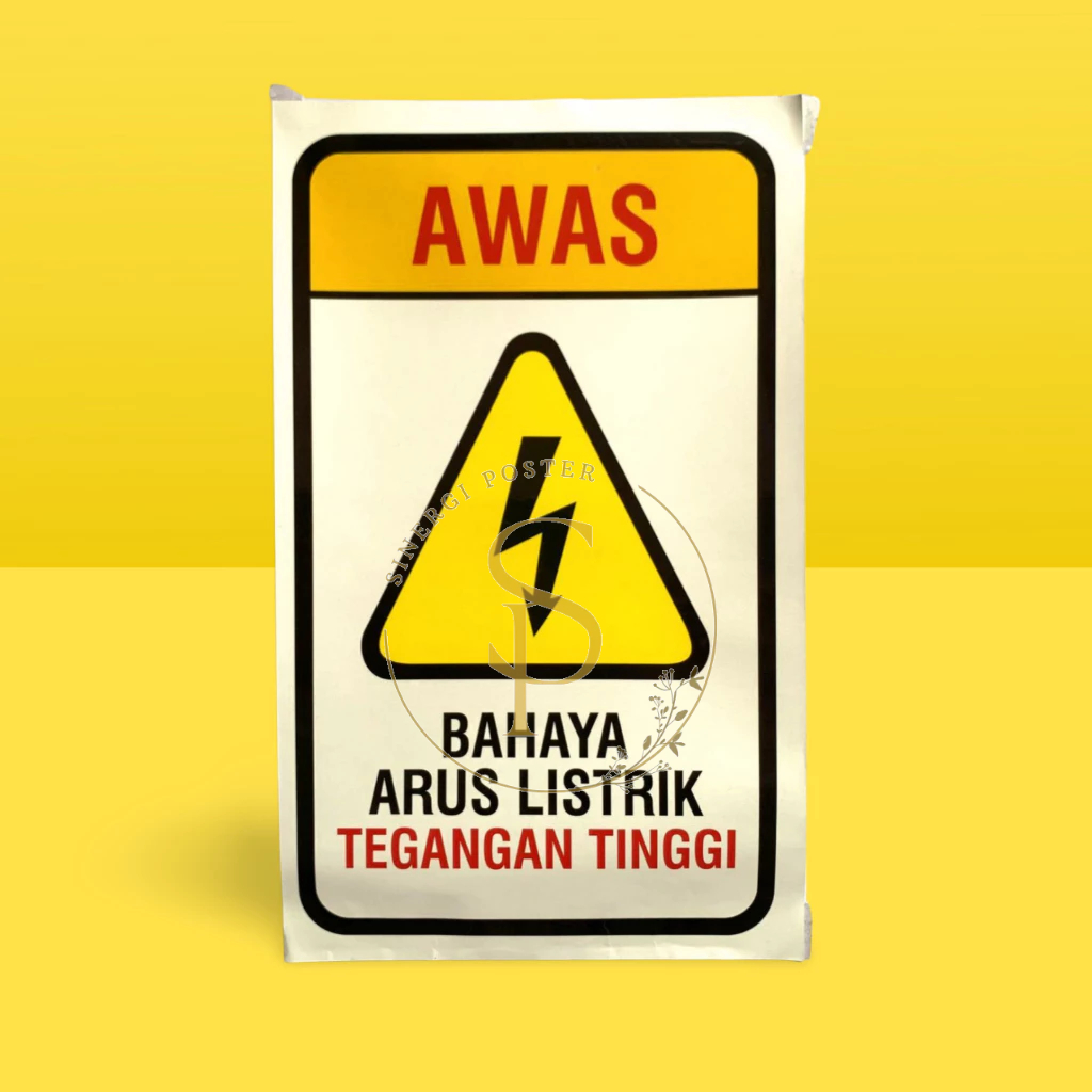 Danger Sticker of Voltage Current Electricity 31x19 cm High ...