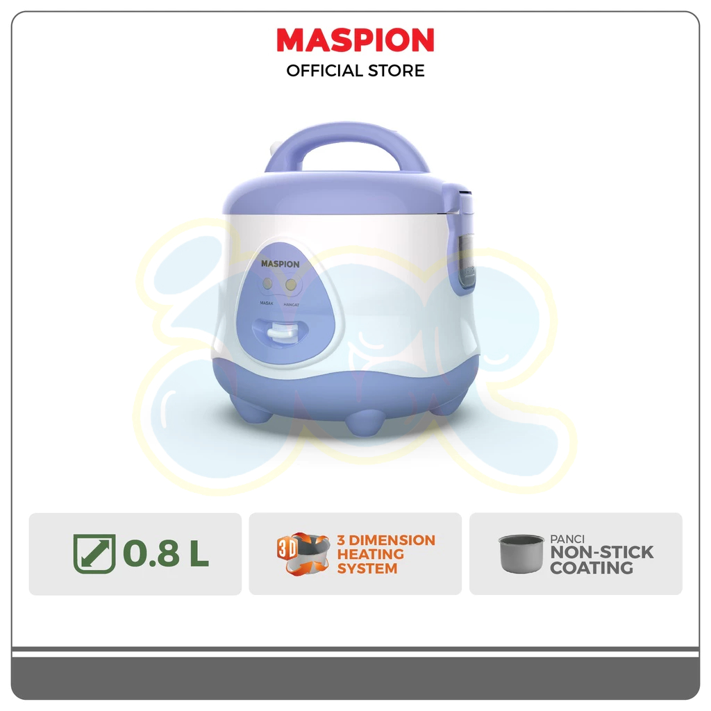 Jagemart - Maspion Rice Cooker Magic Com 0,8 Liter EX 0618 | Shopee ...