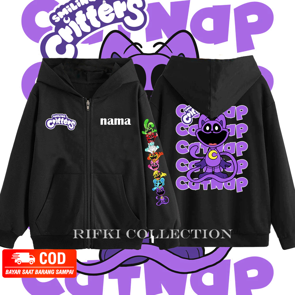 Catnap smiling critters poppy playtime zipper Hoodie jacket for thick ...