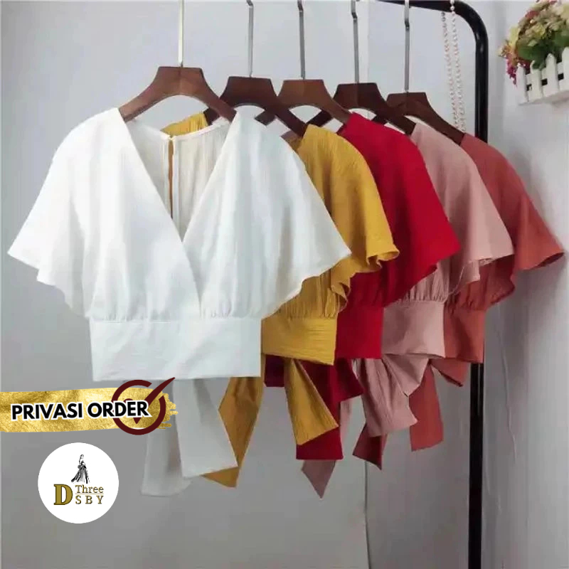 (DTHREE Sby) - OUTER01 / SEXY PLAIN OUTER CROP ALL SIZE 35 - 50 SEXY WOMAN SOFT IMPORTED SATIN ...