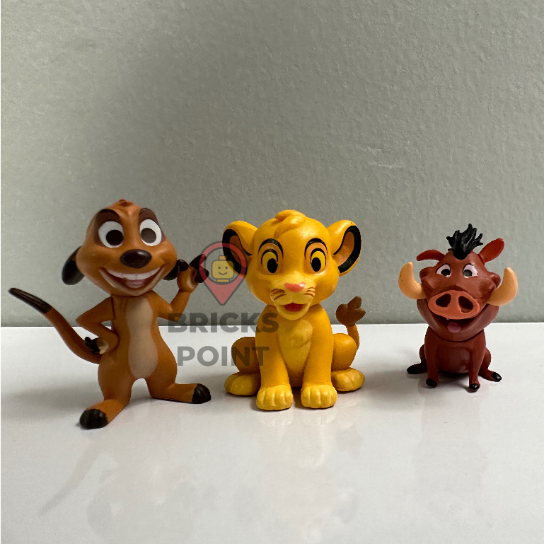 Disney 100 LION KING Mini Figure BUNDLE SET (Simba, Timon, Pumbaa) Cow ...