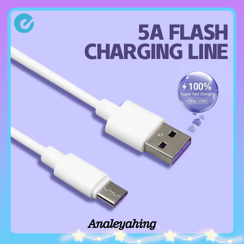 Data Cable 5A Turbo Support Super Fast Charging 1Meter Usb Type C ...