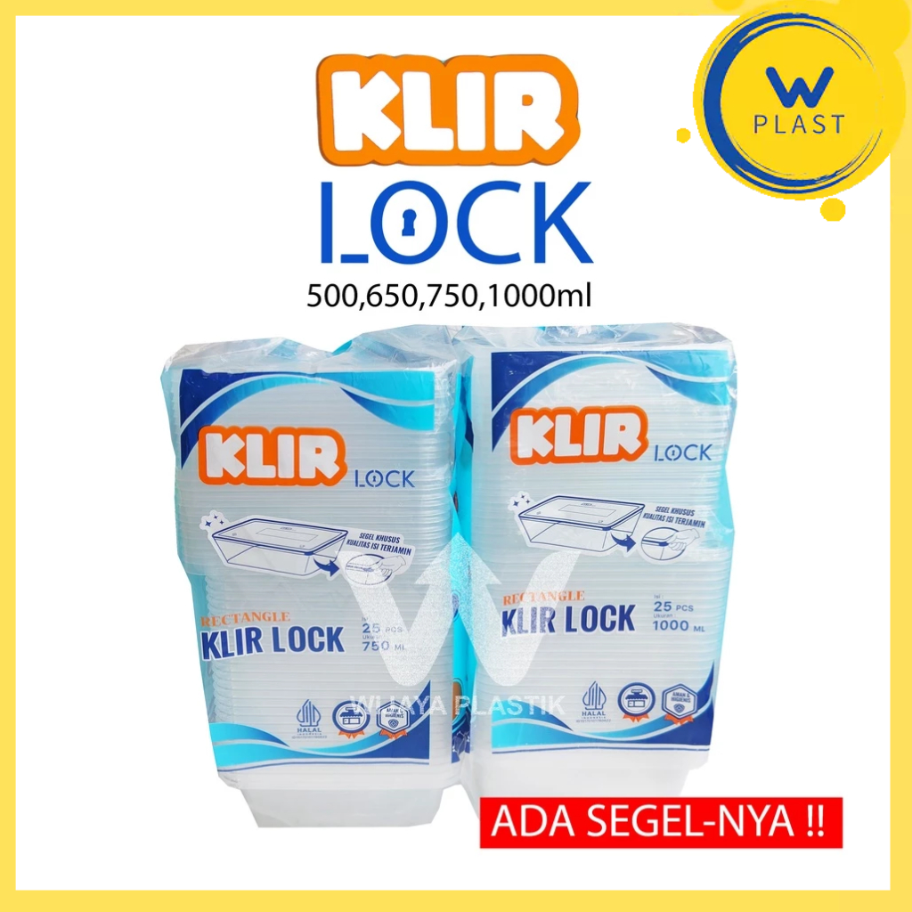 Various Thinwall KLIR RLOCK 500 750 1000 ML Rectangle | 500ml 750ml ...