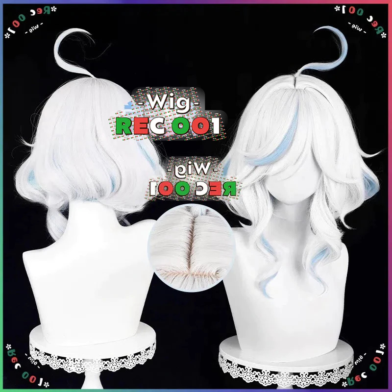M Wig Furina/Focalors Cosplay Genshin Impact 30cm Hair Adults/Kids Can ...
