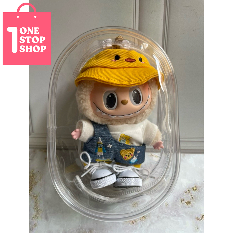 Popmart Labubu Macaron PVC Pouch Bag / Duck Makeup / Baby three 16*11cm ...