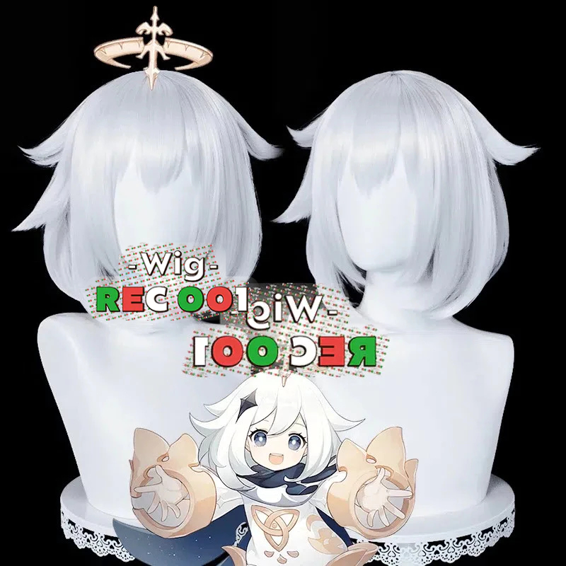 M- Genshin Impact Cosplay Paimon Wig Adults/Kids Can Use It | Shopee ...