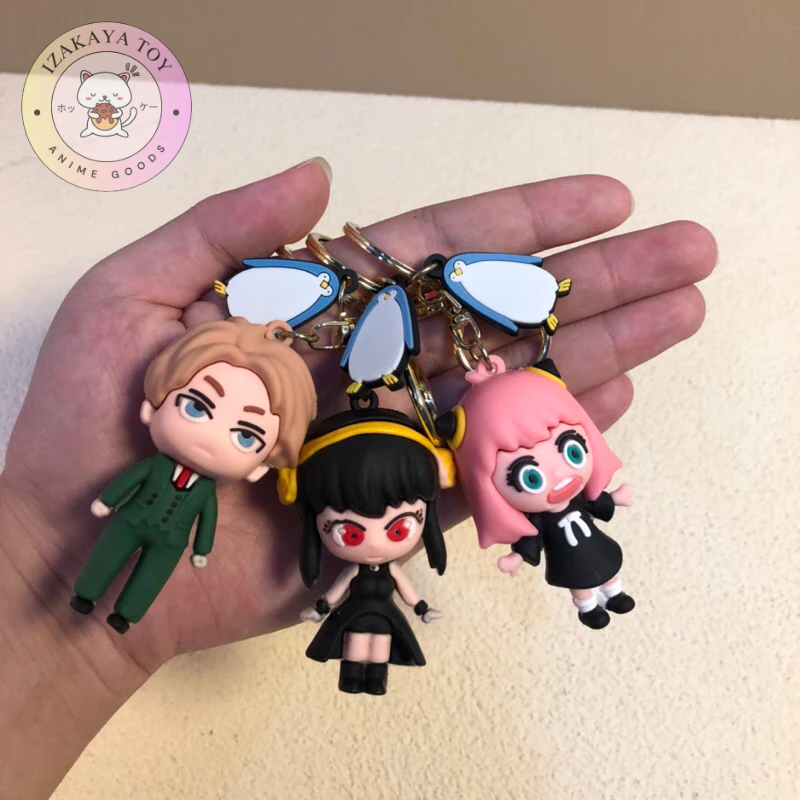 GANTUNGAN Spy x Family Keychain Anya Forger Character - Keychain Bag ...